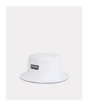 Kenzo Reversible Cotton Bucket Hat With Logo
