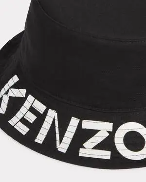 Kenzo Reversible Cotton Bucket Hat With Logo