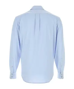 TOM FORD Buttoned Bow Pleat Shirt - Blue