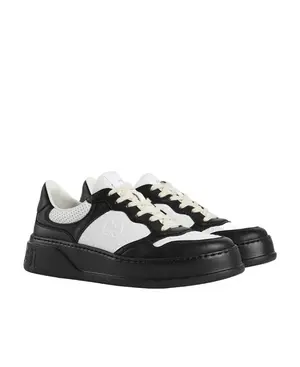 Gucci Gg Embossed Lace-up Sneakers