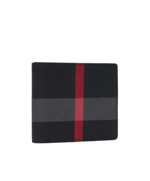 Burberry Large Check Double Folding Wallet