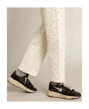 GOLDEN GOOSE Running Sole Paneled Lace-up Sneakers