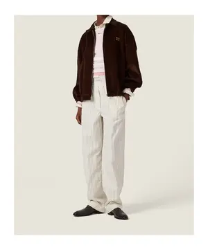 Miu Miu Corduroy Blouson Jacket - Cocoa Brown