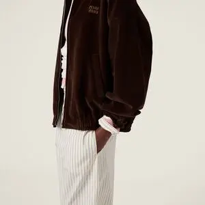 Miu Miu Corduroy Blouson Jacket - Cocoa Brown