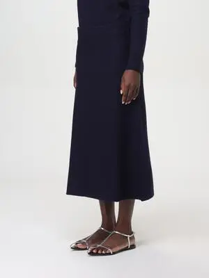 JIL SANDER A-line Knitted Midi Skirt - Black