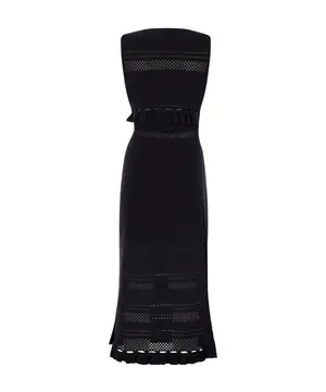 Fabiana Filippi Sleeveless Open Back Dress With Cut-out Details