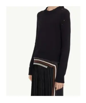 MAISON MARGIELA Distressed Ribbed Knit Top