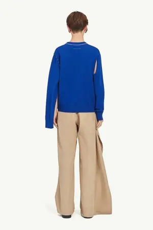 MAISON MARGIELA Crew Neck Cut-out Jumper