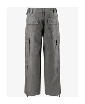 StÜssy Belt-loop Casual Pants With Drawcord Hem - Gray