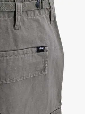 StÜssy Belt-loop Casual Pants With Drawcord Hem - Gray