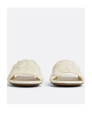 Bottega Veneta Intrecciato Pleated Slides