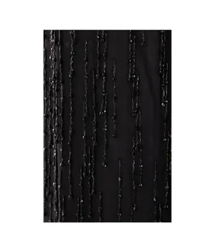 Blumarine Beaded Tasseled High-neck Dress