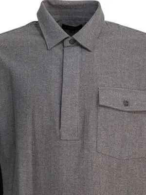 Vince Herringbone Long-sleeve Shirt