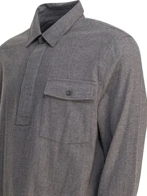 Vince Herringbone Long-sleeve Shirt