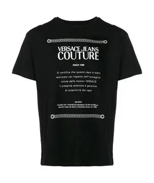 Versace Logo T-shirt With Round Neck