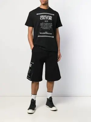 Versace Logo T-shirt With Round Neck