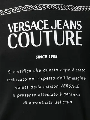 Versace Logo T-shirt With Round Neck