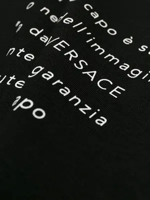 Versace Logo T-shirt With Round Neck