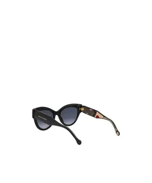 Carolina Herrera Cat Eye Frame Sunglasses - Black