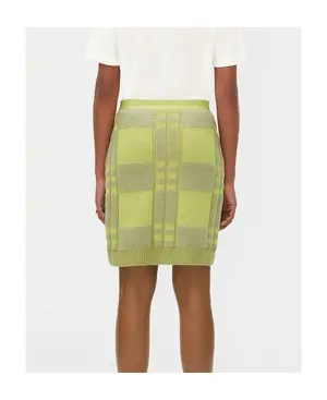 Bottega Veneta Logo Waffle Skirt