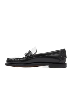 SEBAGO Two-tone Leather Loafers - Black