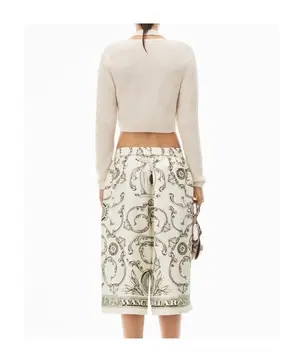 Alexander Wang Twinset Hybrid Halter Cardigan - White