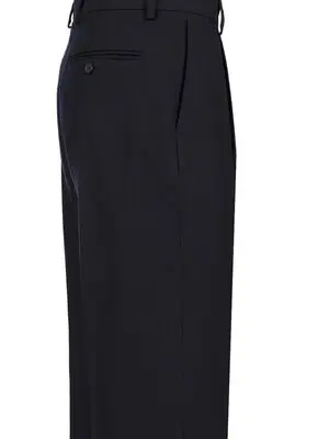 Dries Van Noten Pressed Creased Straight-leg Trousers