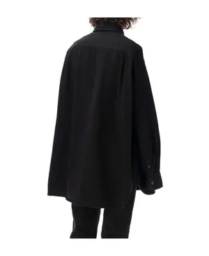 Raf Simons Logo Long-sleeved Shirt - Black