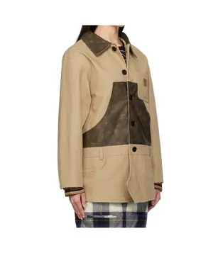Andersson Bell Beige Carpenter Paneled Jacket