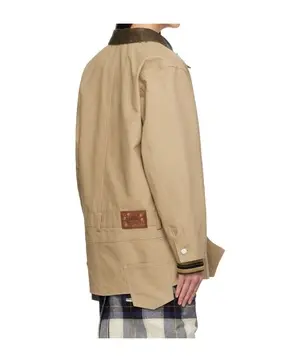 Andersson Bell Beige Carpenter Paneled Jacket