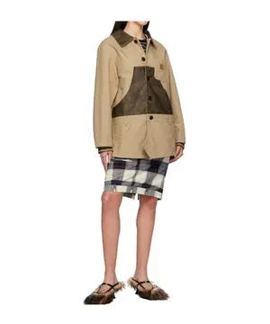 Andersson Bell Beige Carpenter Paneled Jacket
