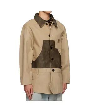 Andersson Bell Beige Carpenter Paneled Jacket