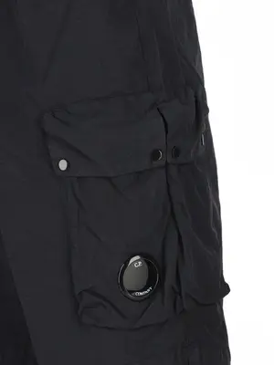 C.P. COMPANY Technical Shorts With Lens Pocket - Black