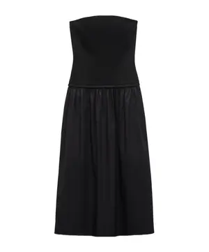 RAG  BONE Rag & Bone Irina Mixed-media Strapless Dress