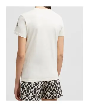 Moncler Embroidered Logo T-shirt - White