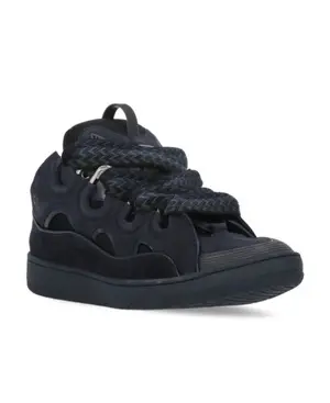 LANVIN Tie Low-top Sneakers - Black
