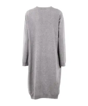 Fabiana Filippi Wool Dress With Metallic Detail - Gray