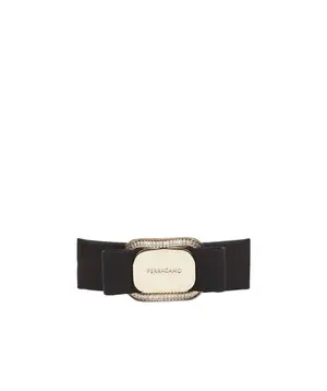 FERRAGAMO Logo Engraved Hair Pin - Black