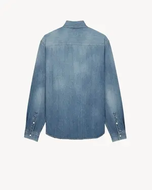 Saint Laurent Long Sleeve Denim Shirt