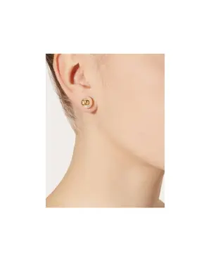 Valentino Garavani Vlogo Signature Pearl Earrings - Yellow