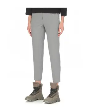 Peserico Tailored Cropped Pants - Gray