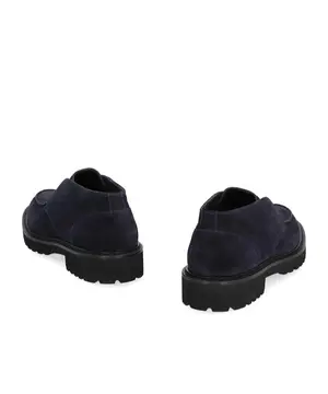DOUCAL'S Almond Toe Slip-on Loafers