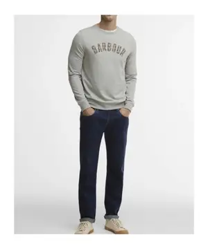 Barbour Plaid Logo Crewneck Sweater