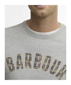 Barbour Plaid Logo Crewneck Sweater