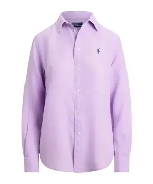 Polo Ralph Lauren Long Sleeve Linen Shirt - Lavender