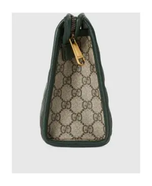 Gucci Gg Canvas Quilted Clutch