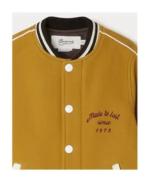 Bonpoint Logo Varsity Jacket - Orange