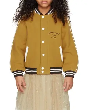 Bonpoint Logo Varsity Jacket - Orange