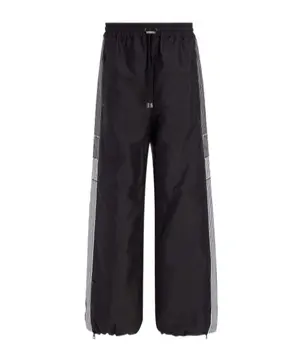 Dior Flared Monogrammed Pants - Black