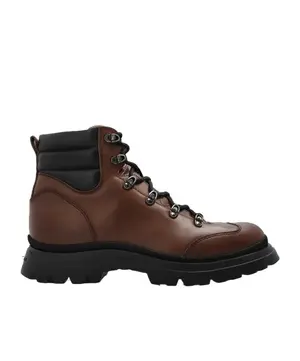 Hogan Lace-up Leather Boots